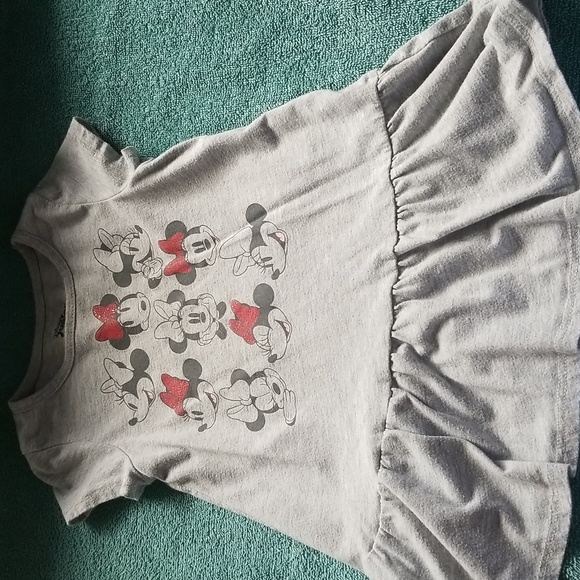 Disney | Dresses | Disney Gray Minnie Mouse Expressions Dropwaist Dress ...